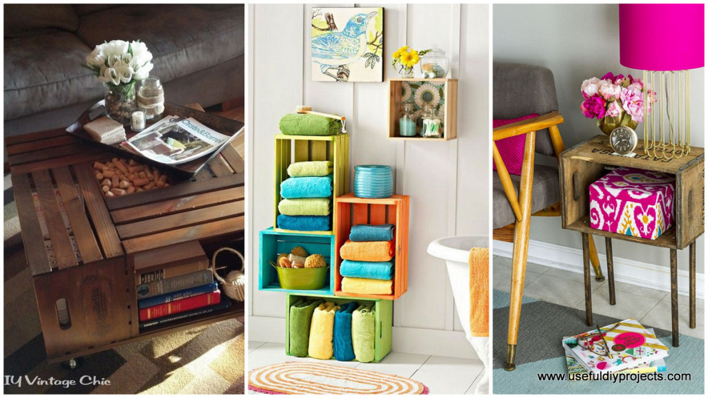 Wooden Crates DIY Projects - Useful DIY Projects